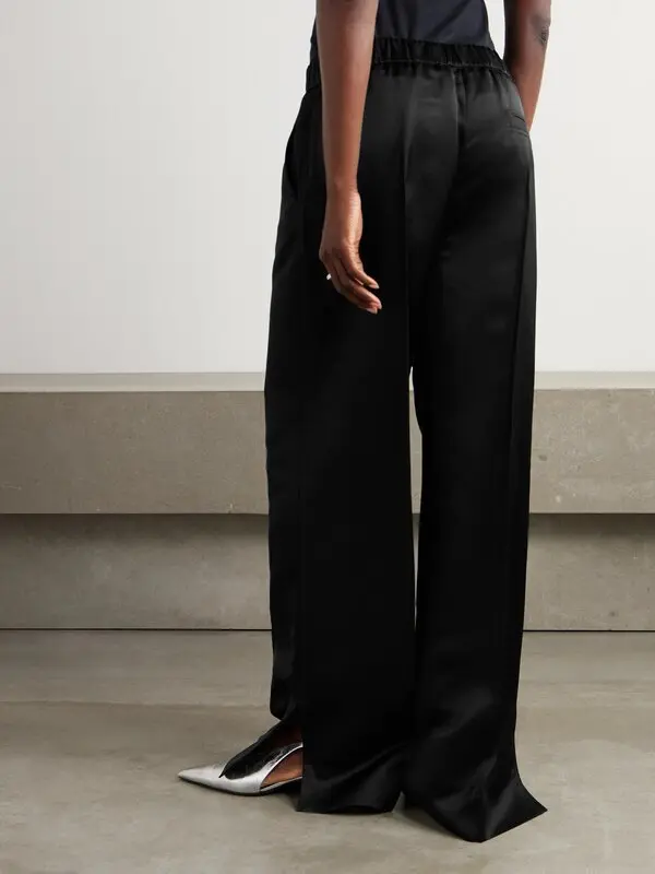 JIL SANDER Satin Wide-leg Trousers