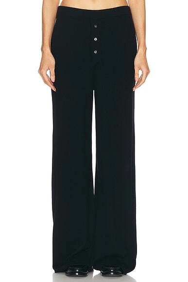 Guest In Residence Wide Leg Cashmere Trousers