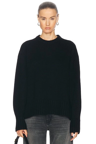 Guest In Residence Cozy Crew Sweater - Black