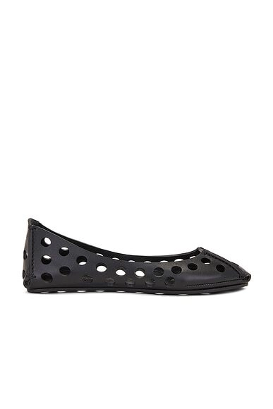 Alaïa Cut-out Ballet Flats - Noir
