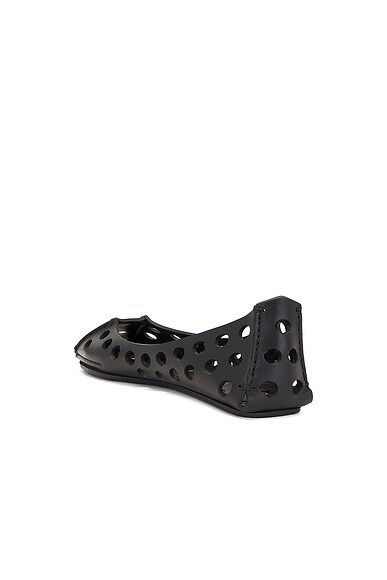 Alaïa Leather Ballet Flat - Noir