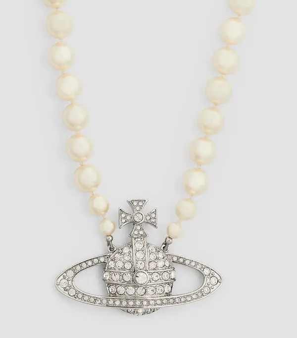 VIVIENNE WESTWOOD Pearl Bas Relief Necklace