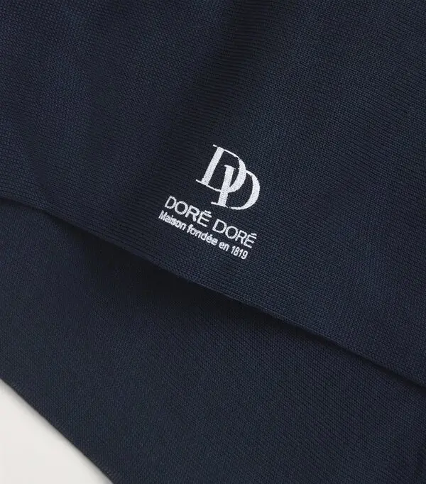DORE DORE Must" Pure Cotton Crew Socks - Blue