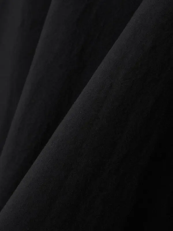 THE ROW Fleur Pleated Cotton-poplin Midi Skirt