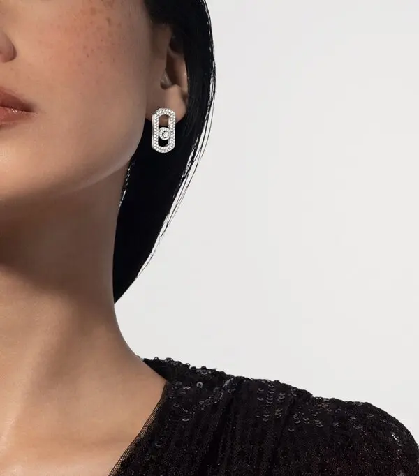 Messika So Move White Gold And Diamond Earrings