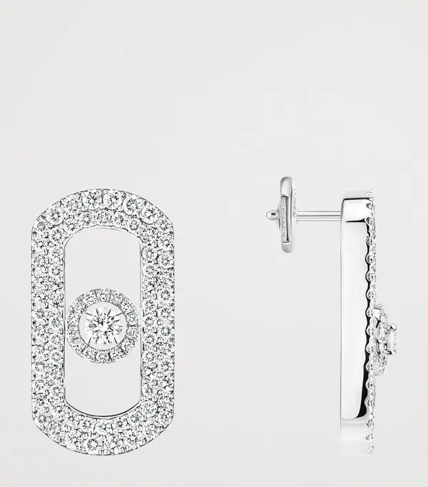 Messika So Move White Gold And Diamond Earrings