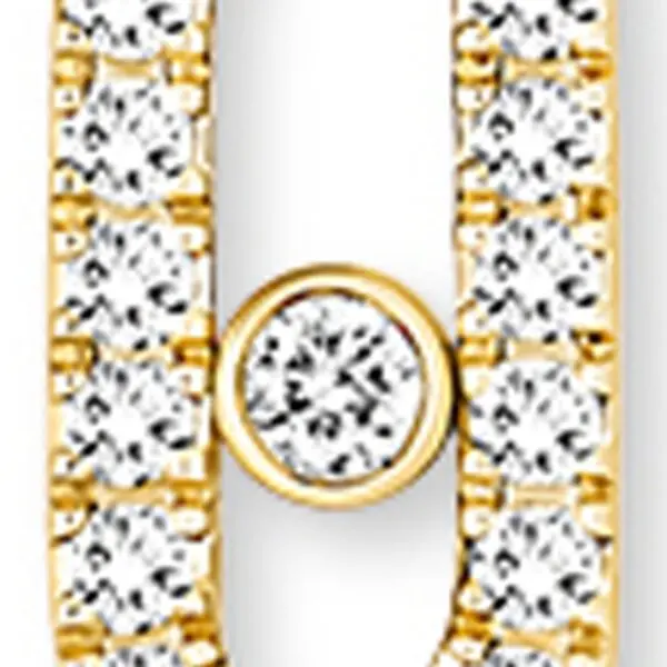 Messika Move Uno Yellow And Diamond Pavé Necklace