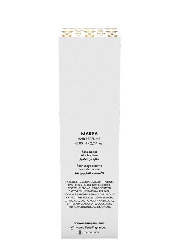 MEMO PARIS Hair Perfume Marfa - Na