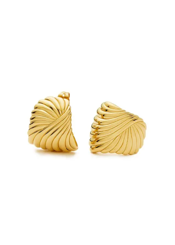 MISSOMA 18kt -plated Ripple Stud Earrings - Gold