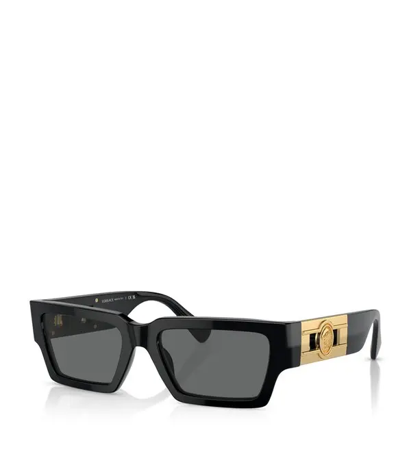 Versace Acetate Medusa Detail Sunglasses - Black
