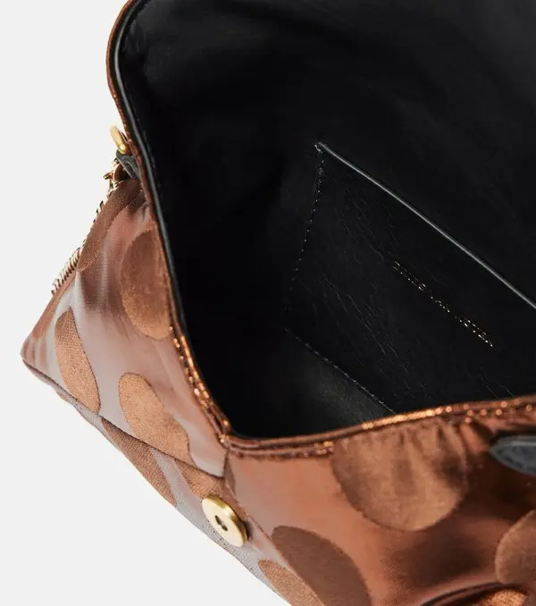 Dries Van Noten Polka-dot Clutch - Brown