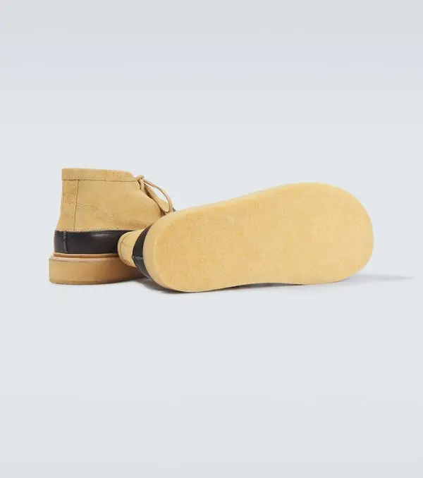 Marni Leather And Suede Desert Boots