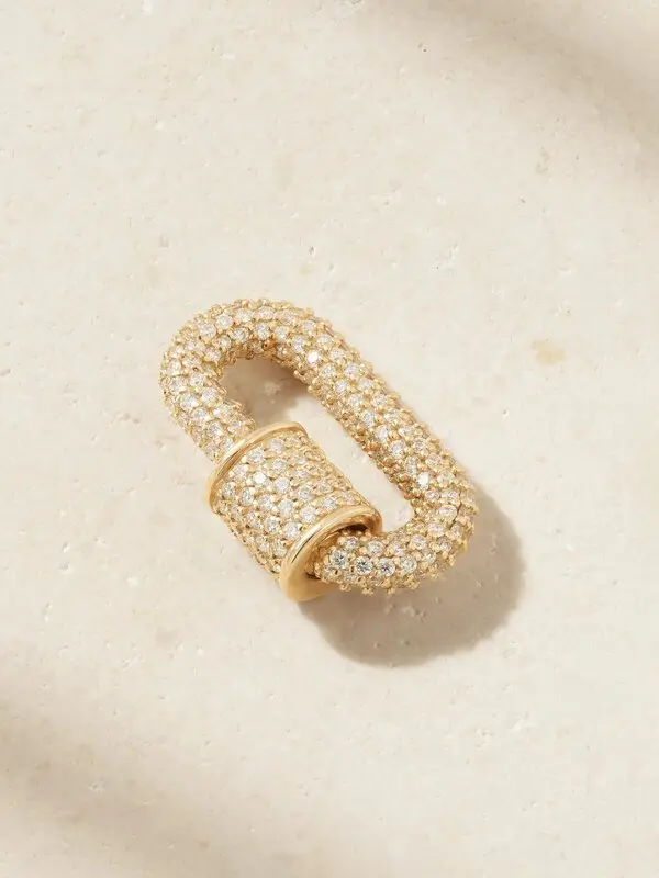 MARLA AARON 14 Karat Diamond Allstone Chubby Babylock Pendant - Gold