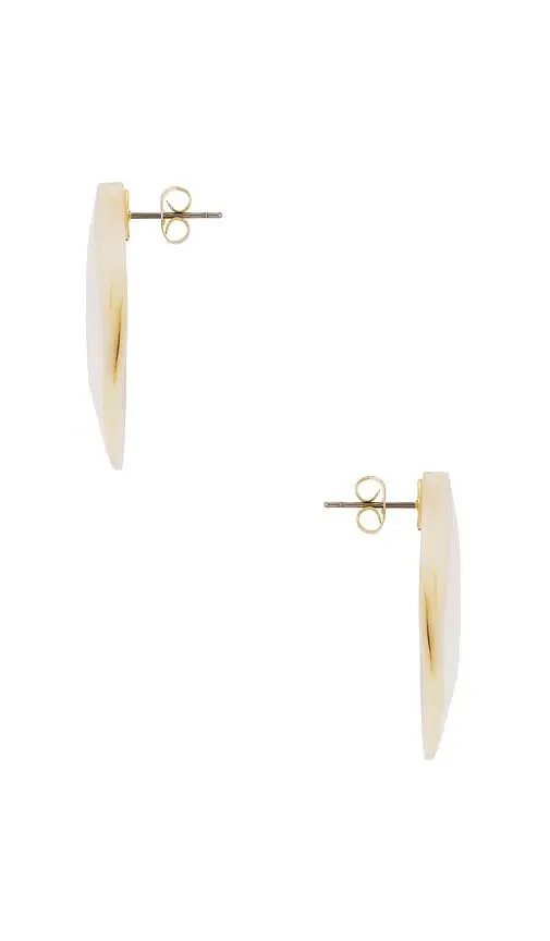 Ettika Mother Of Pearl Statement Stud Earrings