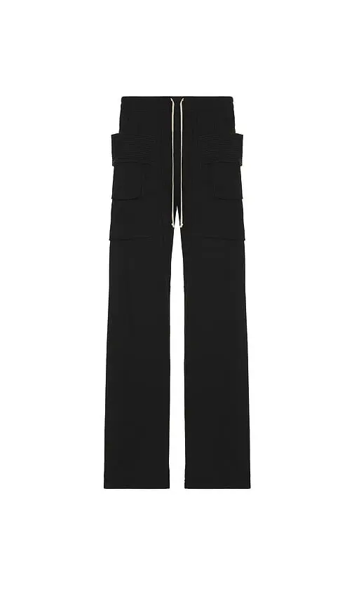 Rick Owens Creatch Cargo Drawstring Pants In . Also - Black