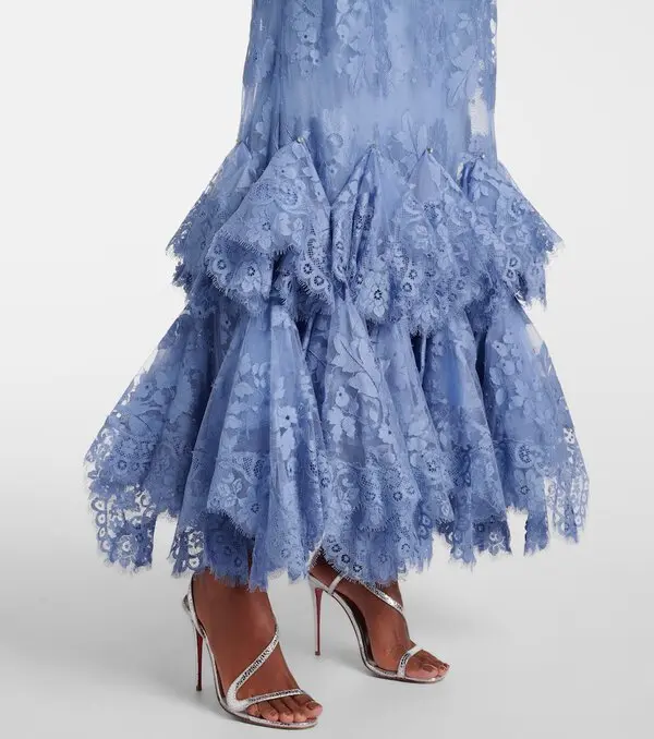 Zimmermann Eden Ruffled Lace Gown