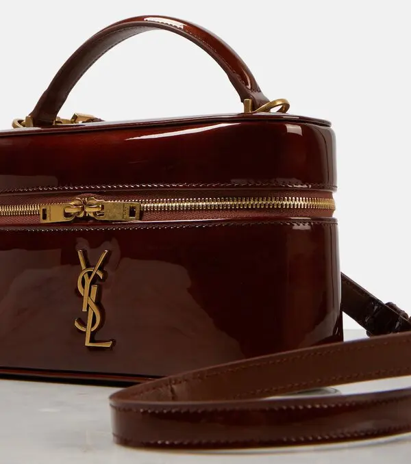 Saint Laurent Gaby Cassandre Patent Leather Vanity Bag