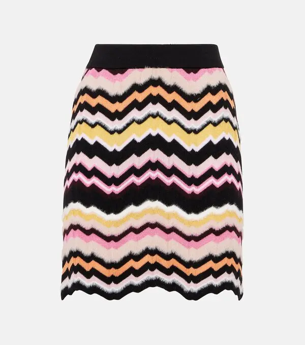 Missoni Zig Zag Knit Mini Skirt - Multicoloured