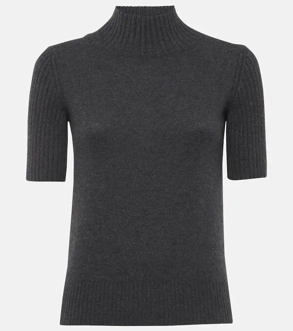 Khaite Cecil High-neck Cashmere Top