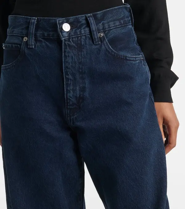 FRAME Bubble High-rise Barrel-leg Jeans In Dorado