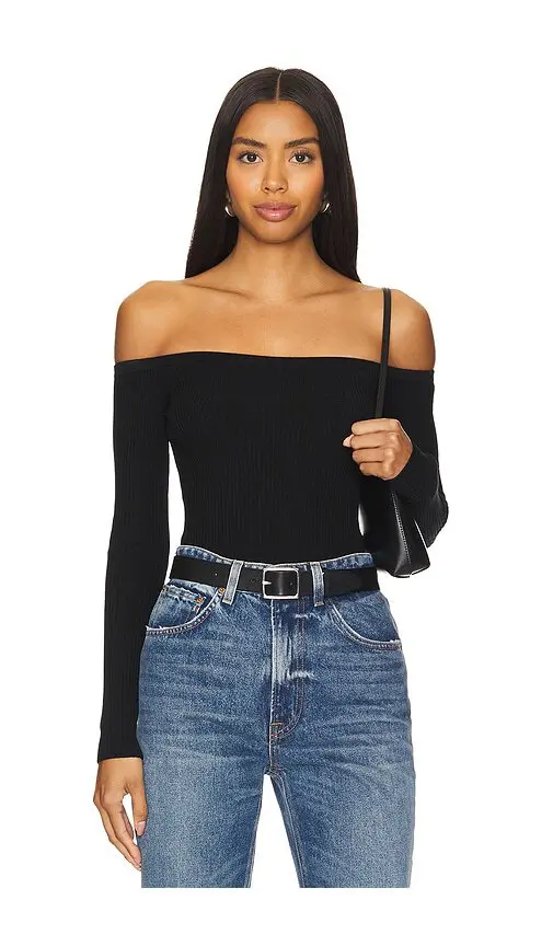 House Of Harlow 1960 X Revolve Colette Bodysuit - Black