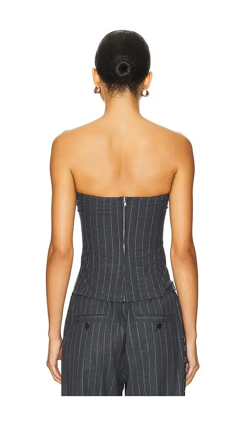 Miaou Corset With Vertical Stripes