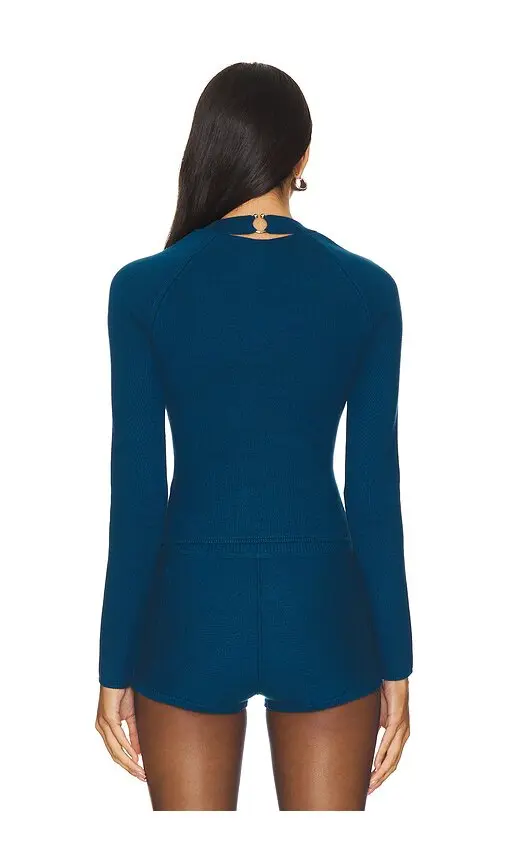 FLEUR DU MAL Knit Underbust Long Sleeve Top