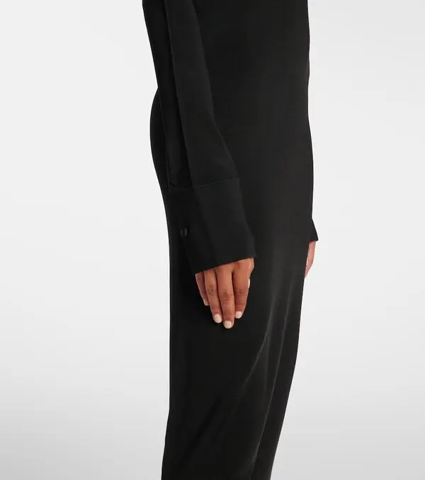 Galvan Turtleneck Jersey Maxi Dress