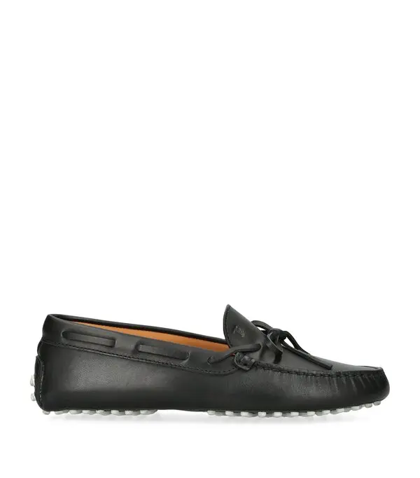TOD'S Leather Gommini Loafers - Black