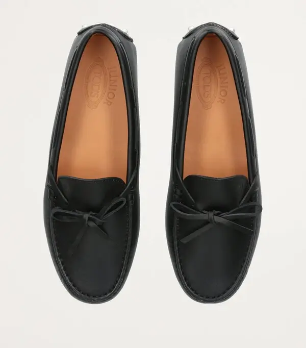 TOD'S Leather Gommini Loafers - Black