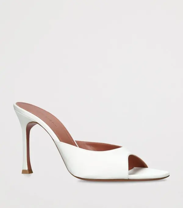 Amina Muaddi Satin Alexa Mules 95