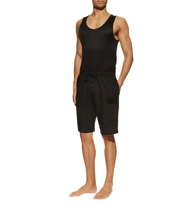 Derek Rose Basel Lounge Shorts - Black
