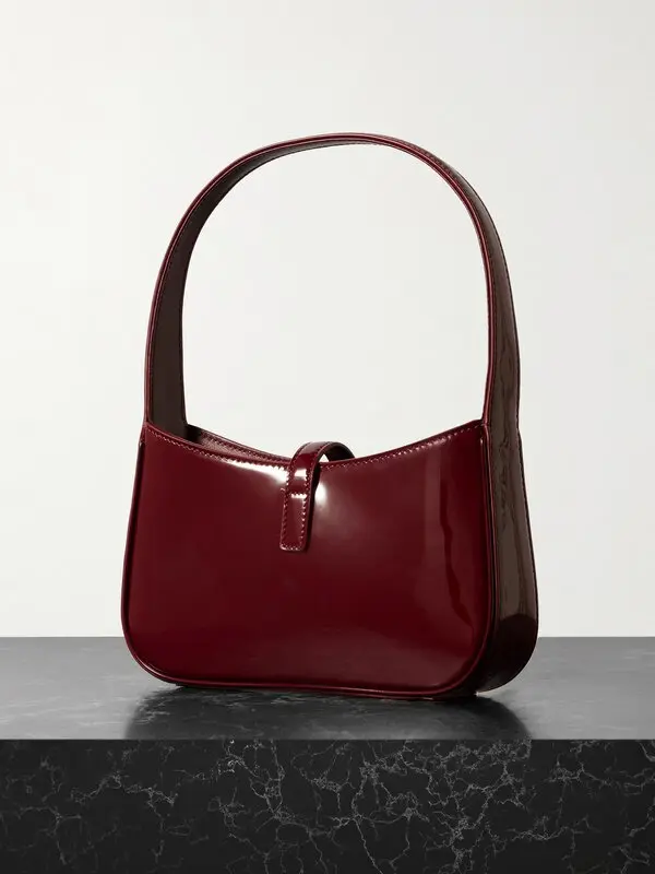 Saint Laurent Le 5 À 7 Mini Patent-leather Shoulder Bag - Red