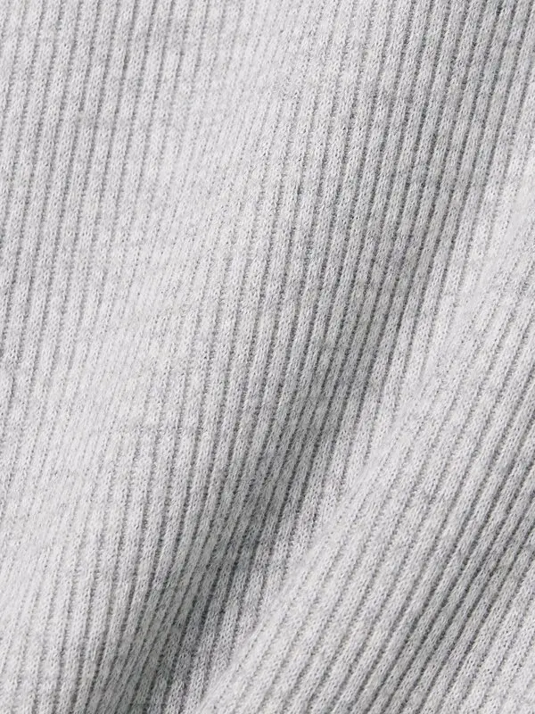 AGOLDE Delphi Ribbed Jersey Top - Gray