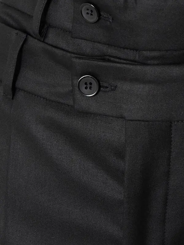 BETTTER Wool-blend Straight-leg Trousers With Double Waistband