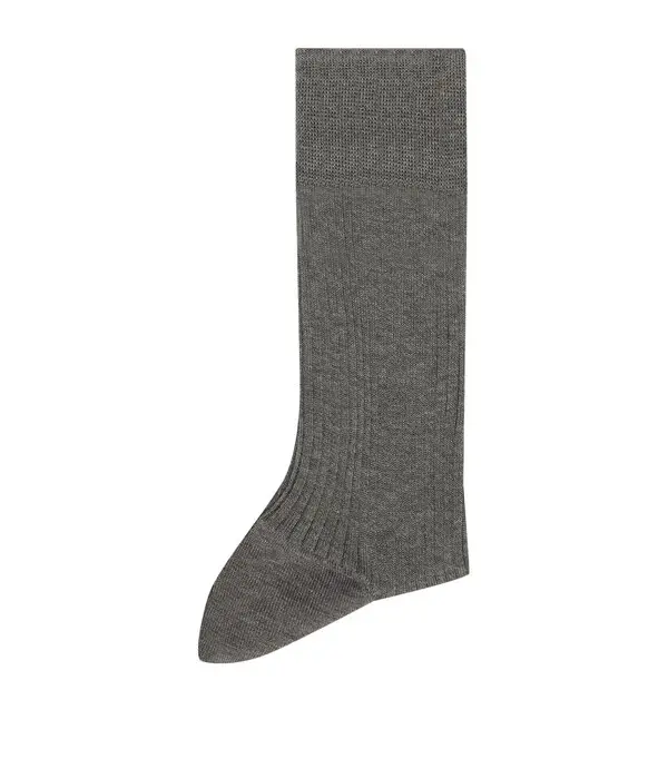 DORE DORE Knee High Cotton Socks - Grey
