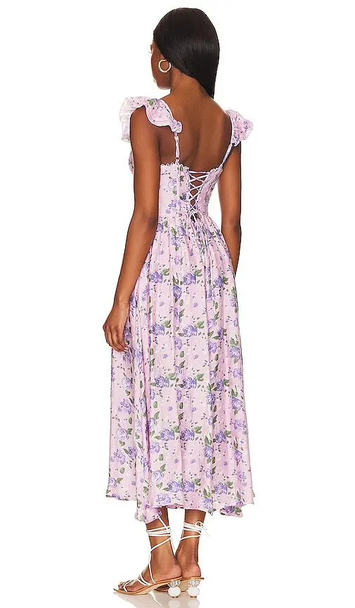 Astr The Label Wedelia' Floral Print Midi Dress - Pink