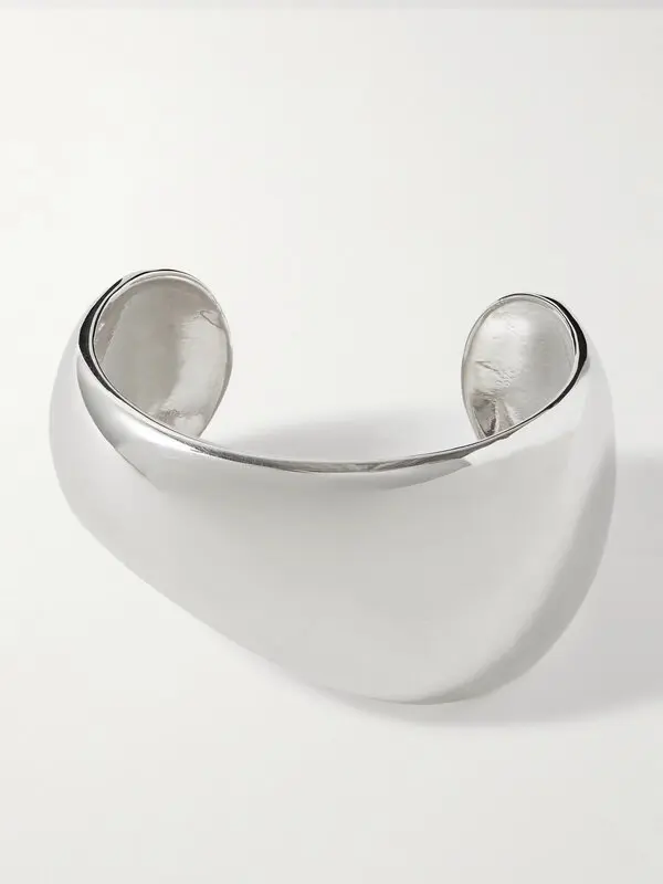 Agmes Jean Recycled Sterling Sculptural Cuff - Silver