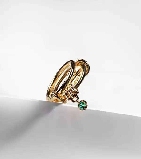 SPINELLI KILCOLLIN Piera Linked Rings With Emerald