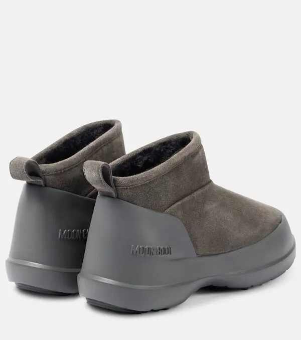 Moon Boot Luna Low Suede Snow Boots - Grey