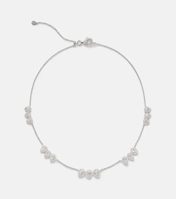 KAMYEN Kanika 18kt White Gold Diamond Necklace - Silver