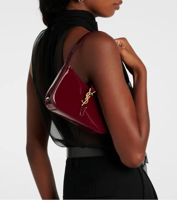 Saint Laurent Le 5 À 7 Mini Patent Leather Shoulder Bag - Red