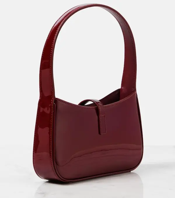 Saint Laurent Le 5 À 7 Mini Patent Leather Shoulder Bag - Red