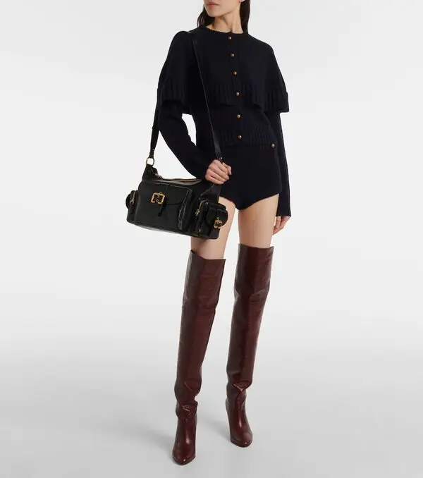 Chloé High-rise Wool And Cashmere Shorts