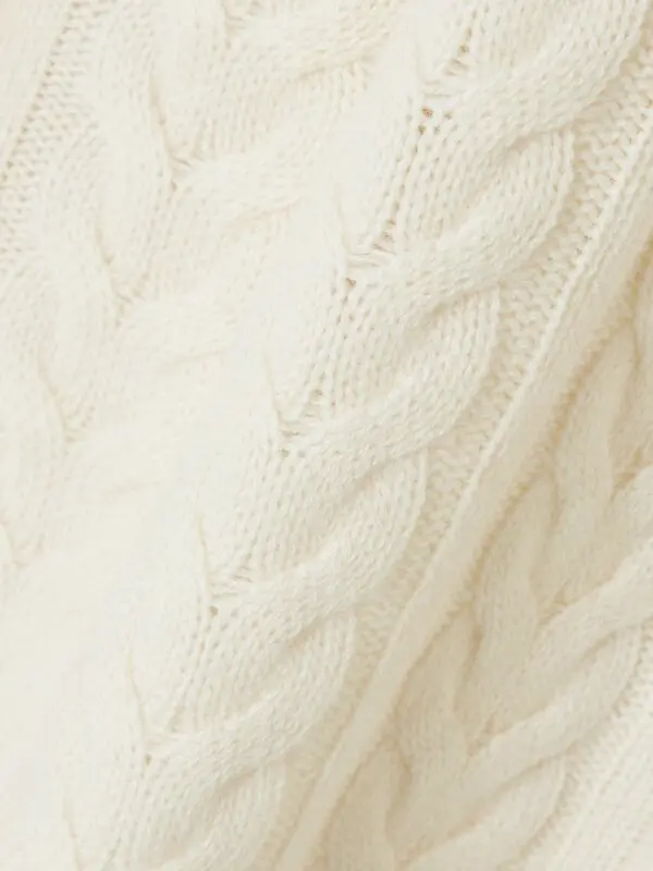 LISA YANG Cable-knit Cashmere Hoodie