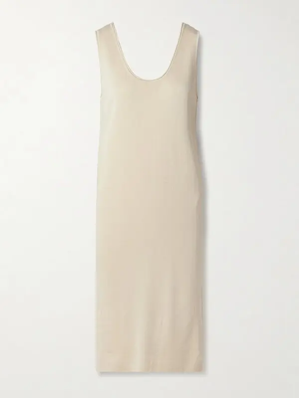 THE ROW Garfield Silk Midi Dress