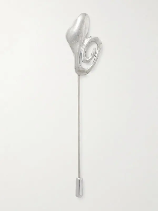 GIGI BURRIS MILLINERY Rhodium-plated Brooch - Silver