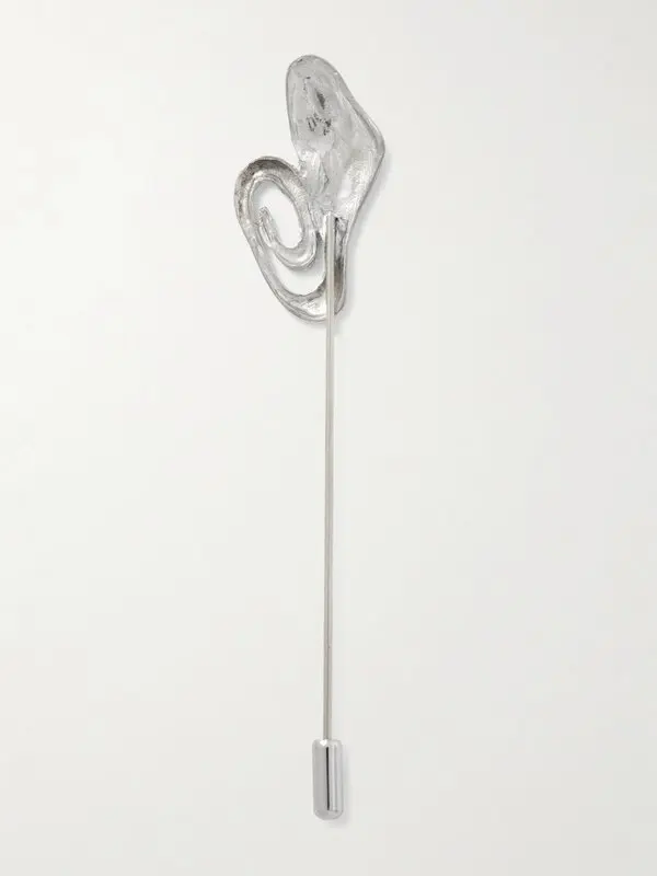 GIGI BURRIS MILLINERY Rhodium-plated Brass Brooch