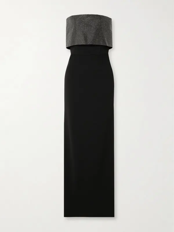 Solace London Brandi Strapless Gown - Black