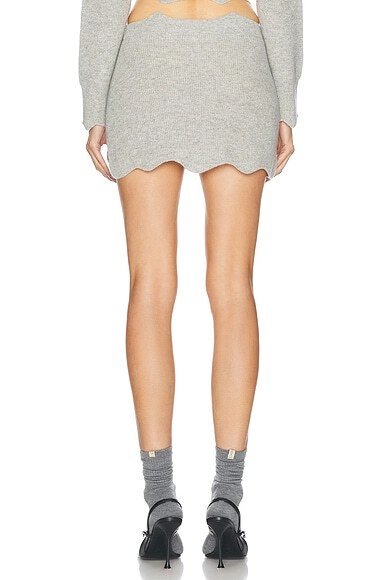 AYA MUSE Janus Ribbed Cashmere Skirt